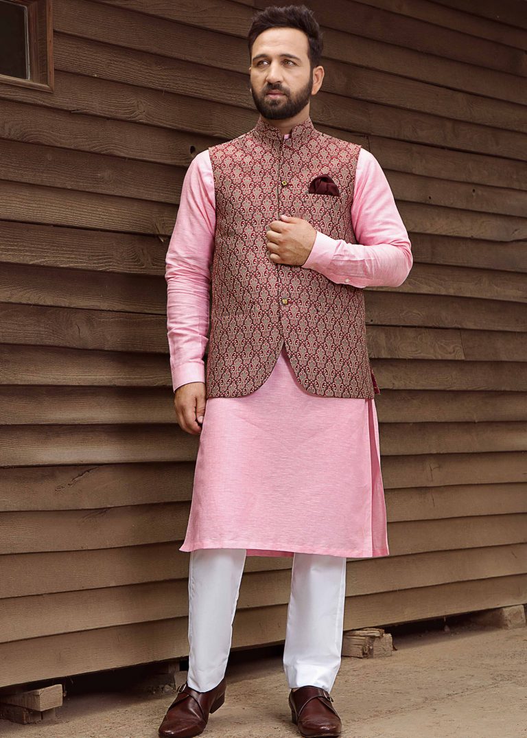 Buy Navy Blue Waistcoat for Men - Made To Order