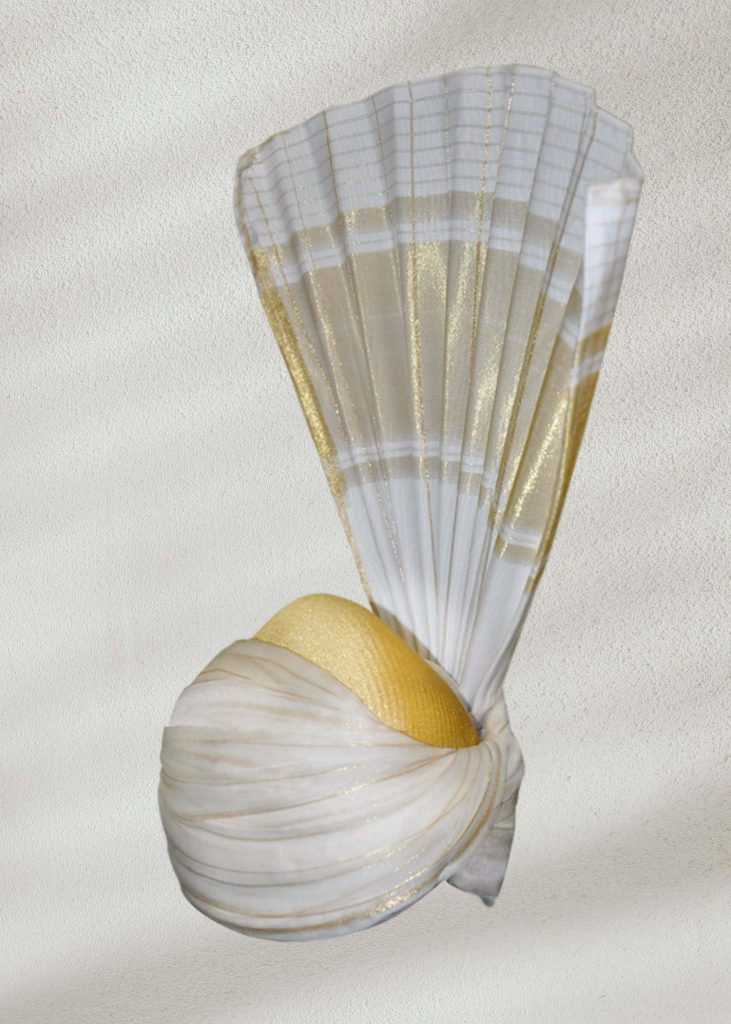 Buy White Golden Turban For Men - Order Now