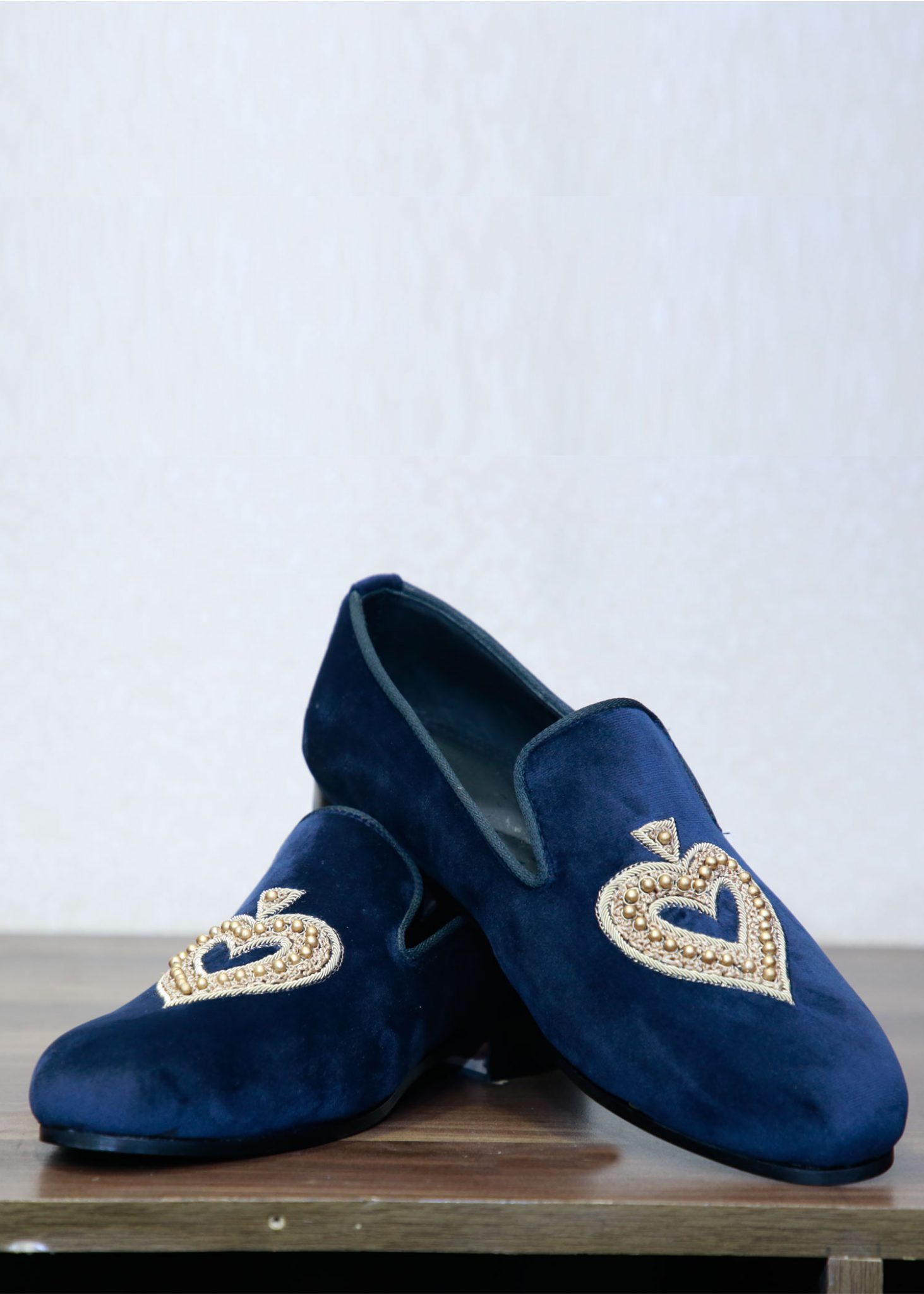 Buy Handmade Blue Fancy Khussa for Men