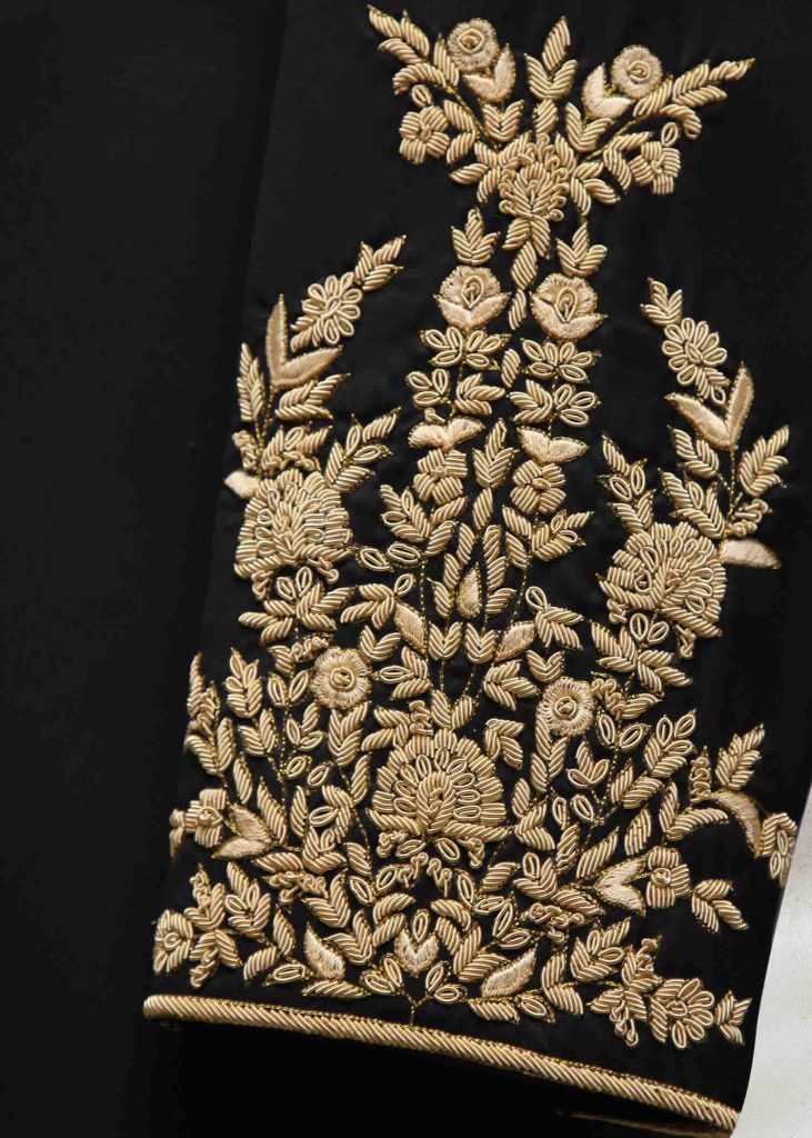 Buy Royal Black Side Cut Sherwani for Groom - Order Now