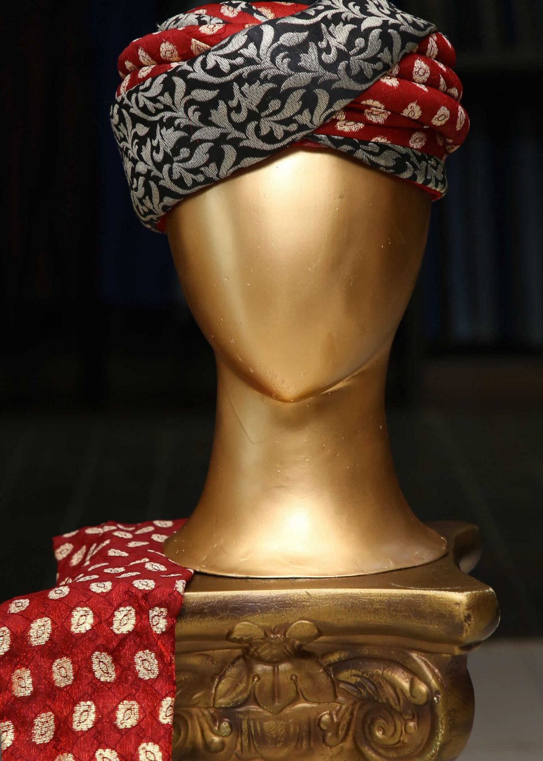 Buy Black and Maroon Turban For Groom - Order Now