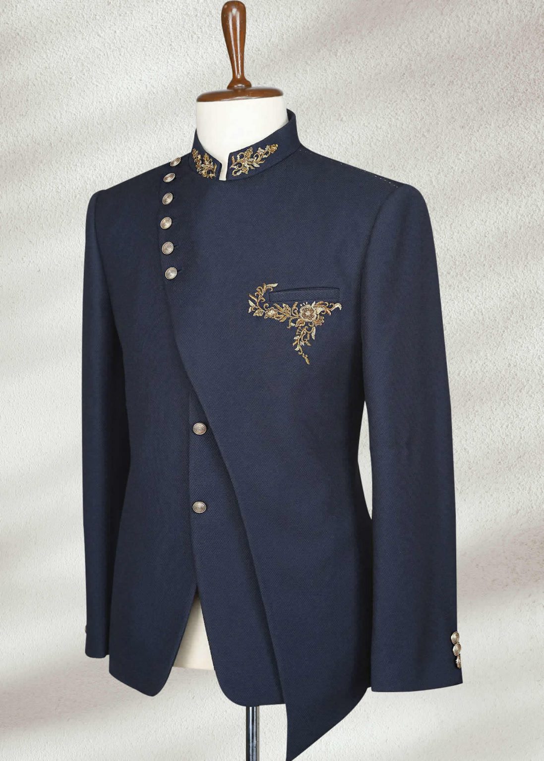 Buy Navy Blue Prince Coat For Men - Order Now