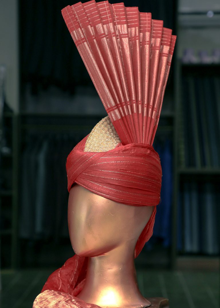 Buy Red and Golden Turban for Men - Order Now - Shameel khan