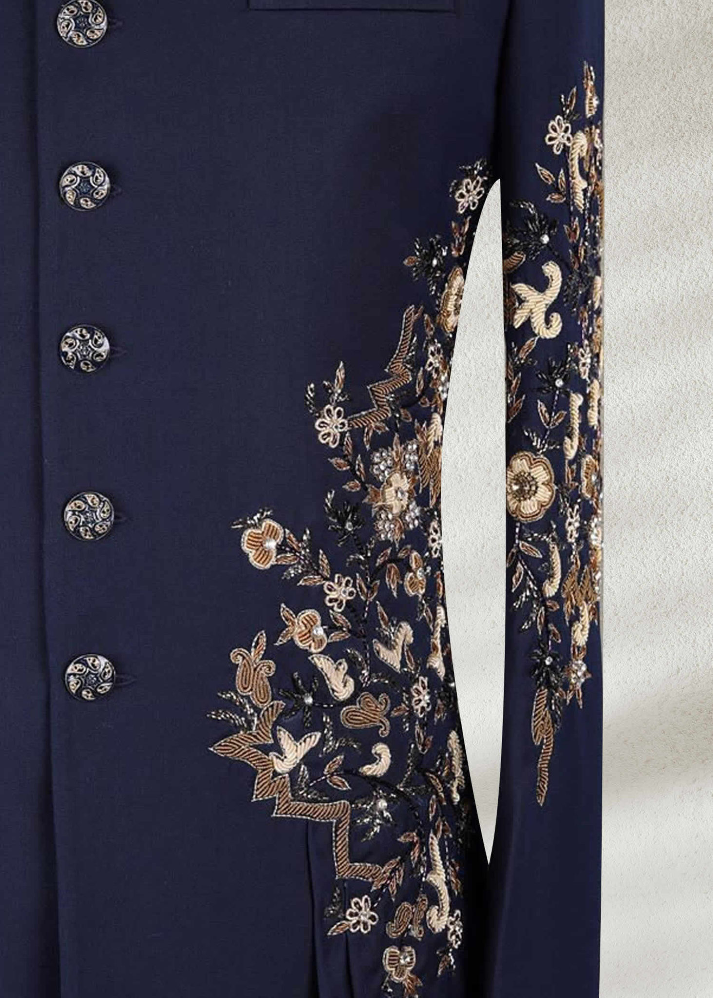 Buy Solid Blue Sherwani for Groom - Book Your Appointment
