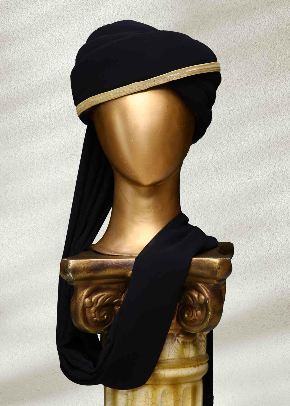 Buy Plain Black Turban For Groom - Order Now